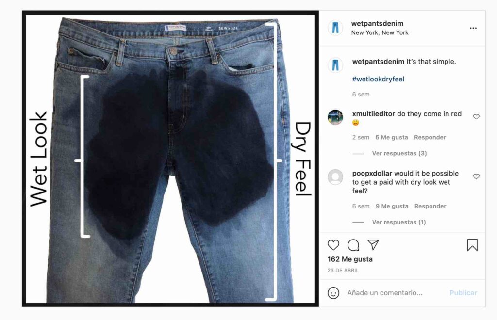Company sells jeans that makes you look wet